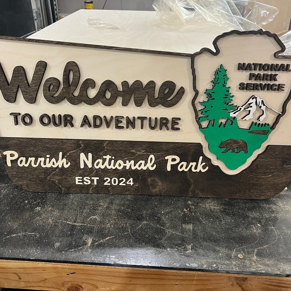 National Park Sign Design File for Creators - Etsy