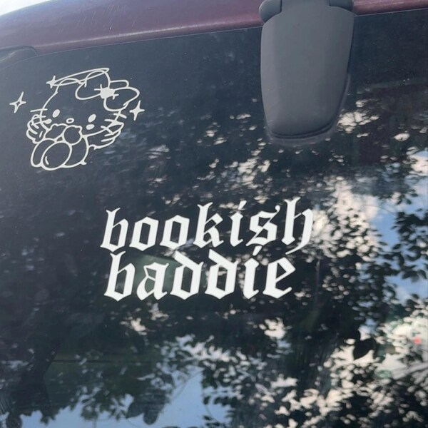 Bookish Baddie Handmade Vinyl Car Decal - Etsy