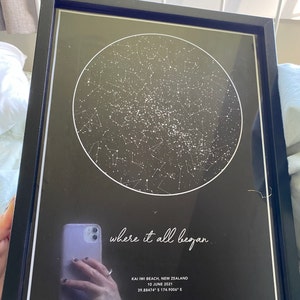 Custom Star Map Triple Star Our Story Our Children Map Night | Etsy