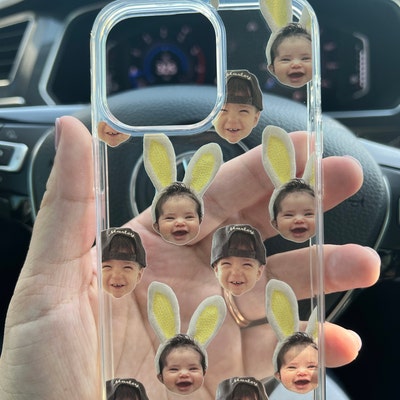 Personalized Face Pattern iPhone Case Custom Faces Phone Case Custom ...