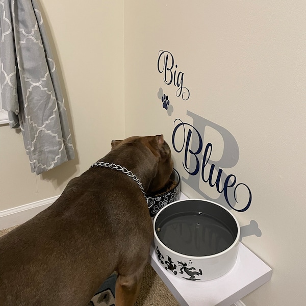 Personalized Dog Wall Decal - Dog Name Sticker - Dog Name Sign - Custom ...