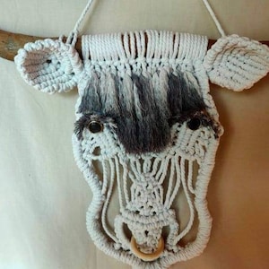 DIY Macrame Cow Macrame Tutorial Macrame Pattern Macrame - Etsy UK