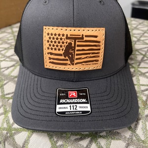 Oilfield Worker Oil Rig Leather Patch Hat Oilfield Gift, Great for ...
