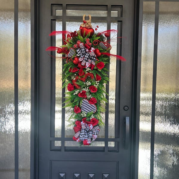 Extra Large Double Door Summer Hydrangea Wreath | Summer Orange Floral ...