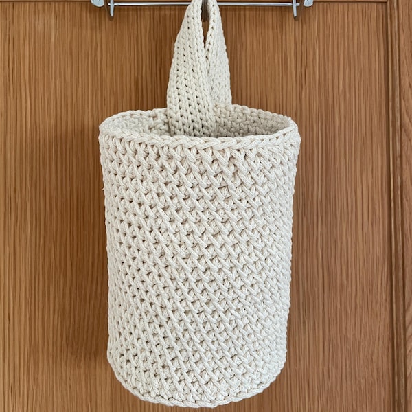 CROCHET PATTERN ⨯ Basket, Hanging, Home Decor, Container ⨯ the Pendan Baskets - Etsy