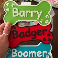 Personalized Dog Crate Sign, Custom Kennel Nameplate, Toy Box Sign ...