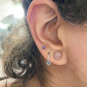 Real Jade 12g 14g Titanium Internally Threaded Claw Nipple Bar - Etsy