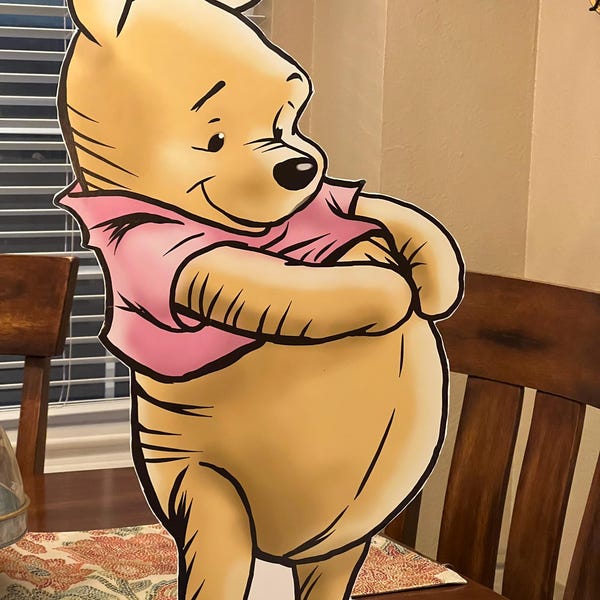 Classic Winnie the Pooh PNG, Pooh With Pink Blue Girl Boy, Hand Drawn ...