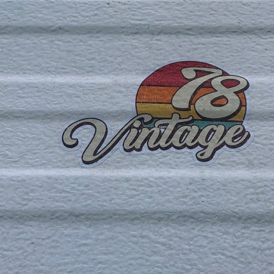 78 1978 Vintage Sunset Vinyl Stickers - Etsy