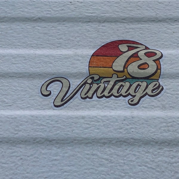 78 - 1978 - Vintage Sunset Vinyl Stickers - Etsy