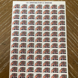 55 Tiny Steak Night Planner Stickers Meal Planning Stickers - Etsy