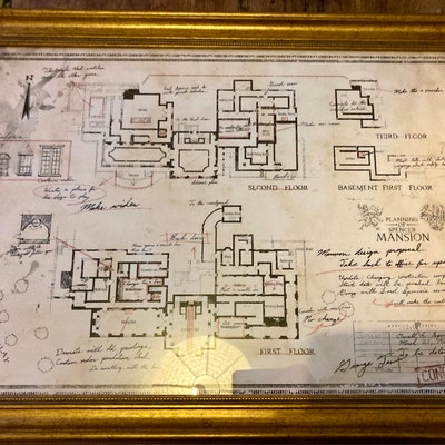 Resident Evil, the Spencer Mansion Plan, High Quality, A1/A2 Prints - Etsy