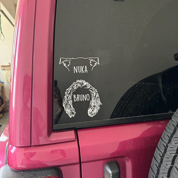 Dogs Over People Car Decal Sticker - Etsy