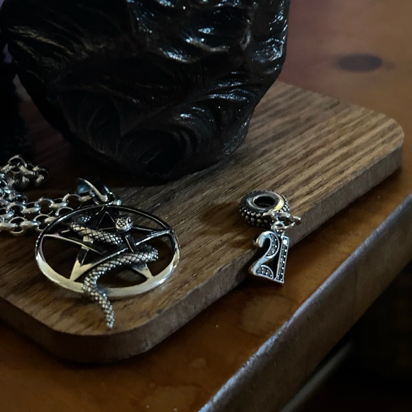 Sterling Silver 925 Snake in Pentagram Circle Pendant in Gift Box - Etsy