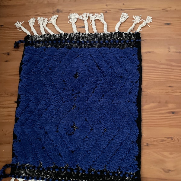 Moroccan Rug Runner Blue Handmade Runner Rug Pattern Rug Runner Morocan ...