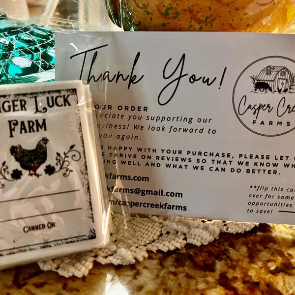 Custom Farm Fresh Meat Processing Sticker Label - Etsy