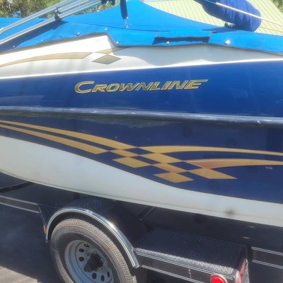 Crownline Boat Emblem Domed Boat Decals Stickers set of Two - Etsy