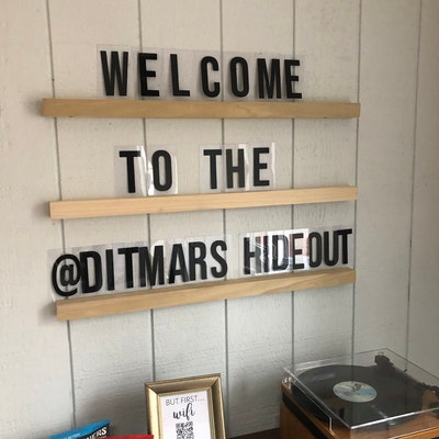 Extra Letter Set Picture Pack Option for Letter Ledges Black or White ...