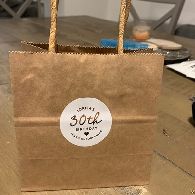 30th Birthday Stickers Personalised Birthday Sticker Foil - Etsy