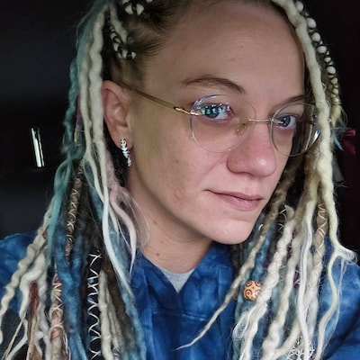 Indigo Goddess Accent Set of Wool Dreadlocks - Etsy