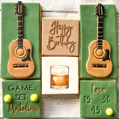 Acoustic Guitar Cookie Cutter Bake Musical Stringed Instrument Biscuits ...