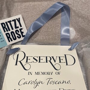 Memorial Sign for Mother of the Bride in Heaven Chait Banner Tribute to ...