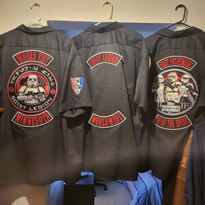 Custom Embroider Biker Top Rocker - Etsy