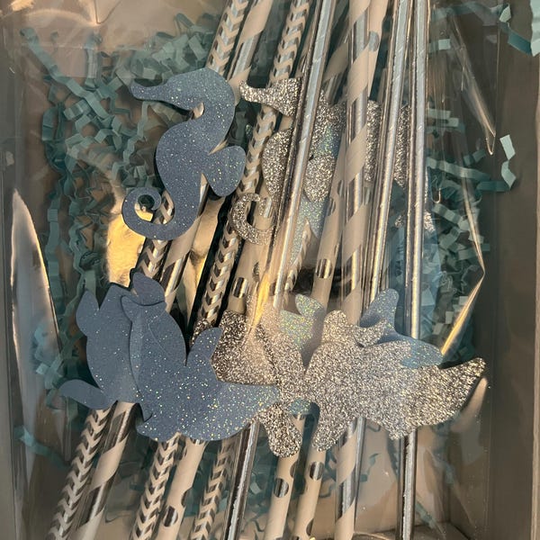 Glitter Cloud Straws | Party Straws | Cloud 9 | Party Decorations ...