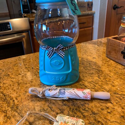 Glass Popcorn Cart Canister/container - Etsy