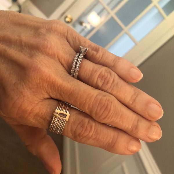 Thick Silver Adam or Eve Ring - Etsy