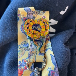 Snake Enamel Pin Brazilian Rainbow Boa Pin, Rainbow Metal Pin, Reptile ...