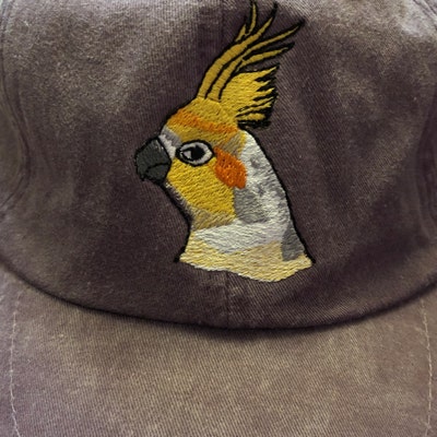 COCKATIEL BIRD HAT Embroidered Men Women Wildlife Baseball Cap Price ...