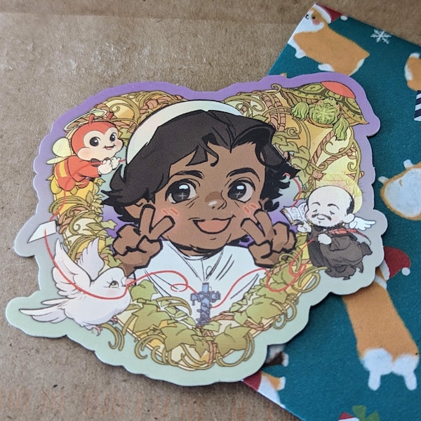 CONCLAVE Pope Innocent XIV Vincent Benitez Holographic Chibi Sticker - Etsy