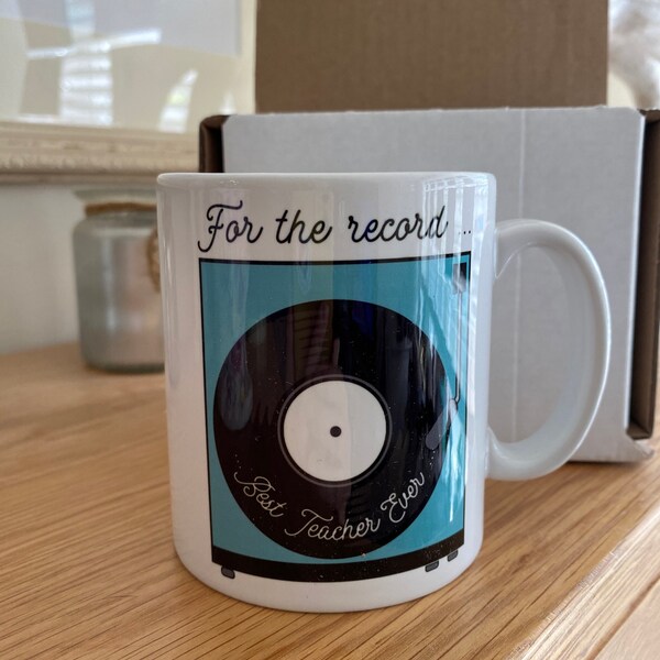 Personalised Teacher Gift Mug - World's Best Music Teacher Gift - for ...