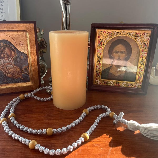 Handcrafted Greek Orthodox Prayer Rope, 100 Knot Komboskini Chotki ...