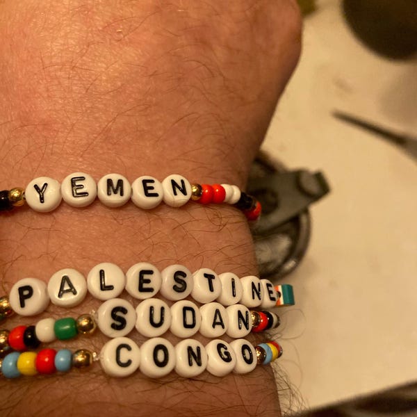 Congo Beaded Bracelet, Congo Friendship Bracelet, Solidarity Bracelet ...