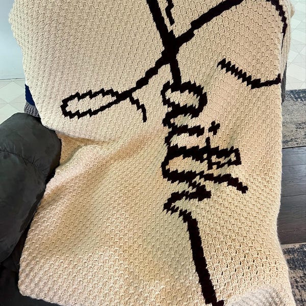 Jesus Saves Graphghan | Crochet Afghan Pattern | Half Double Crochet ...