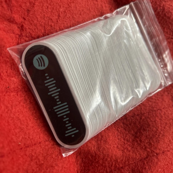 100 CUSTOM Spotify Code Stickers Slaps - Etsy