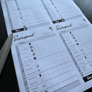 Printable Wingspan Score Sheet 5 Languages Included English, French ...