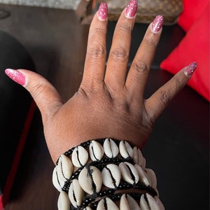 Shekere Cowrie Shell Rattle //jabara Axatse Netted Cowrie | Etsy