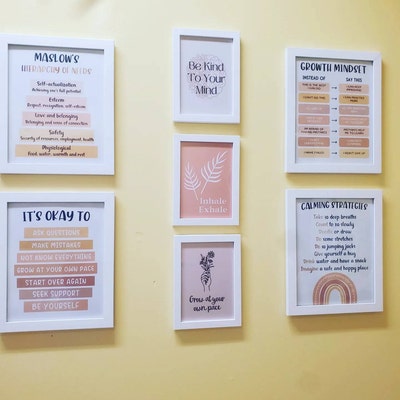 11 Boho School Psychology Office Decor Social Worker Poster - Etsy