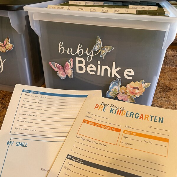 The Best First Day of School Interview All Grades Time Capsule Bundle ...