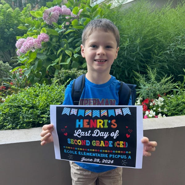 Last Day of Preschool Sign PRINTABLE, Last Day of School Chalkboard ...