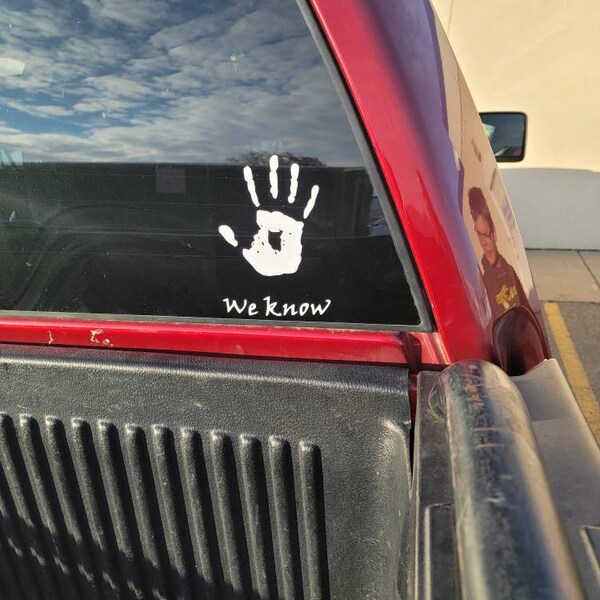 Alien Face Decal White Choose Size - Etsy