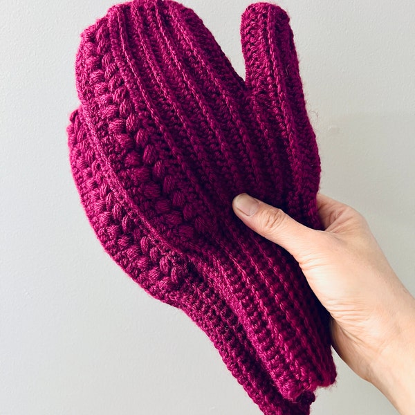 CROCHET PATTERN + VIDEO Autumn Wheat Crochet Mittens in 6 Sizes Newborn ...
