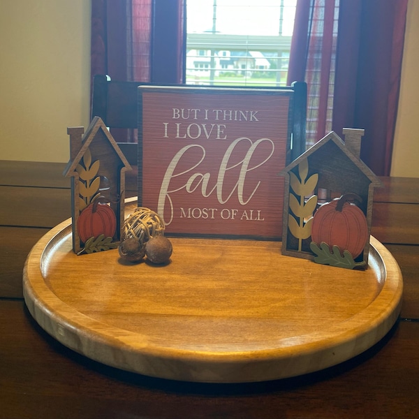 Fall Harvest Mini House Collection – Rustic Farmhouse Autumn Décor - Etsy