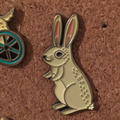 Cute BUNNY PIN / Rabbit Brooch Bunny Enamel Pin Rabbit Pin Pet Bunny ...