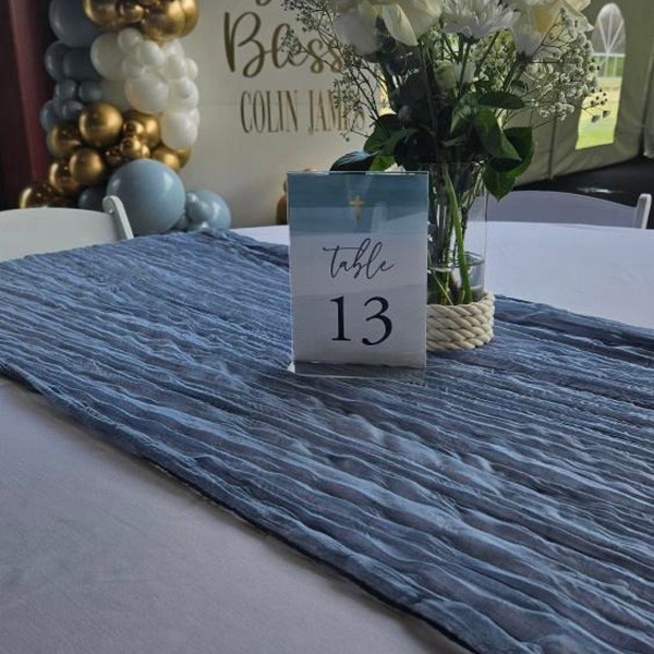 Table Number Template, Baptism Table Numbers, First Communion, Light ...