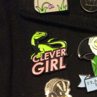 Clever Girl Enamel Pin - Etsy Australia