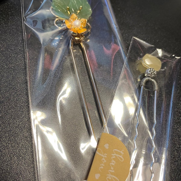 Aquamarine-copper Hair Sticks Hair Pins Chopstick-gemstone Hair Stick ...